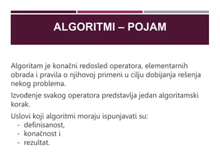 1-20-algoritmi-uvod prezentacija algoritmi | PPTX
