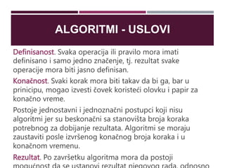 1-20-algoritmi-uvod prezentacija algoritmi | PPTX