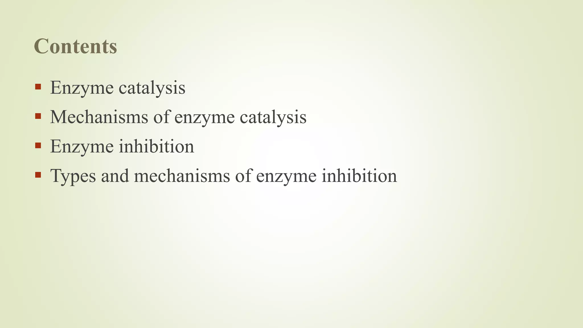 Basics of Enzyme Catalysis | PPTX