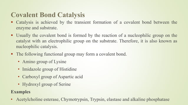 Basics of Enzyme Catalysis | PPTX