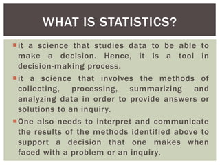 Introducing Statistics | PPTX