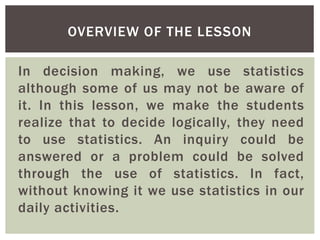 Introducing Statistics | PPTX