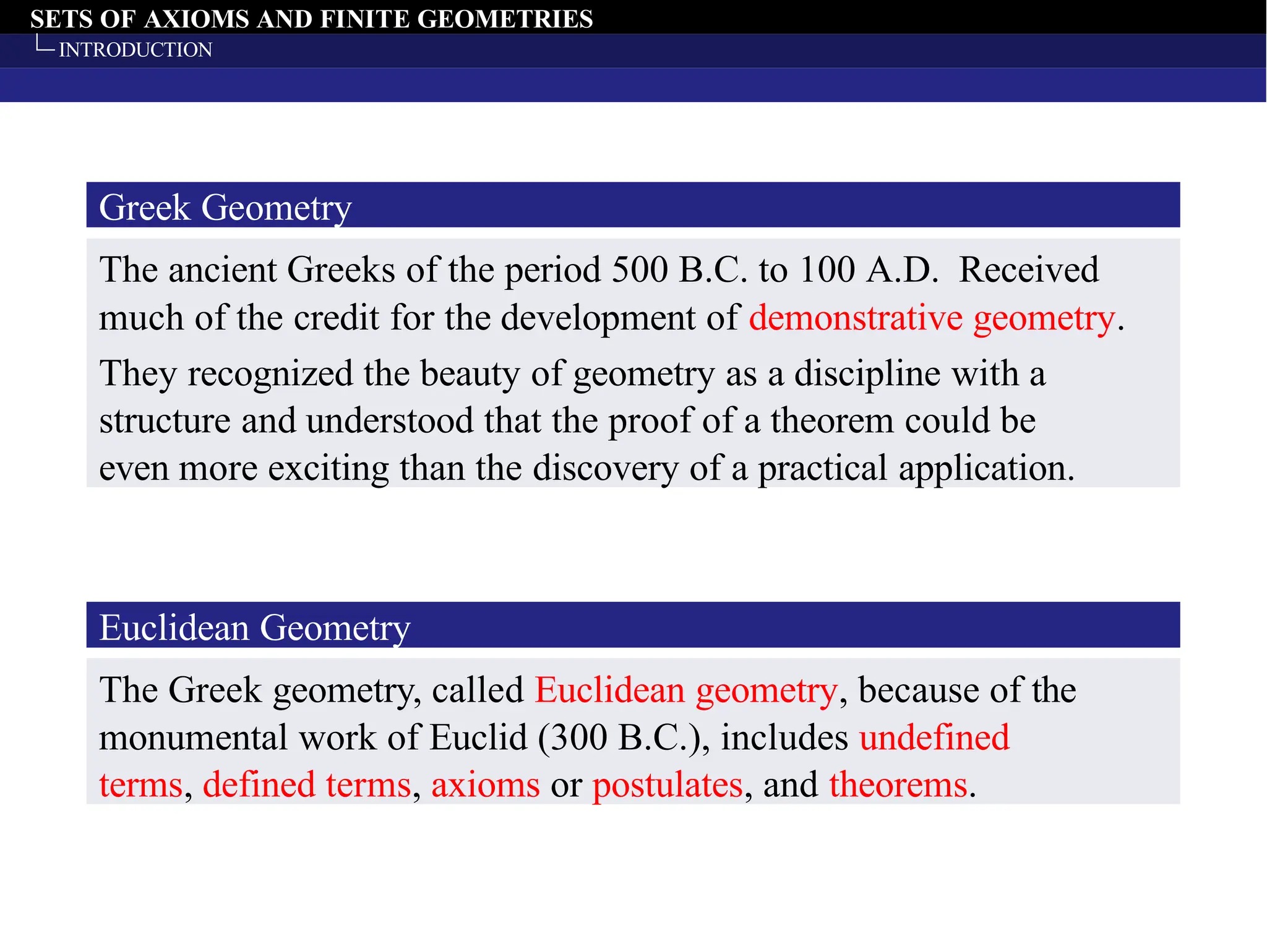 Axioms and Postulates of Euclid (non euclidean).pptx
