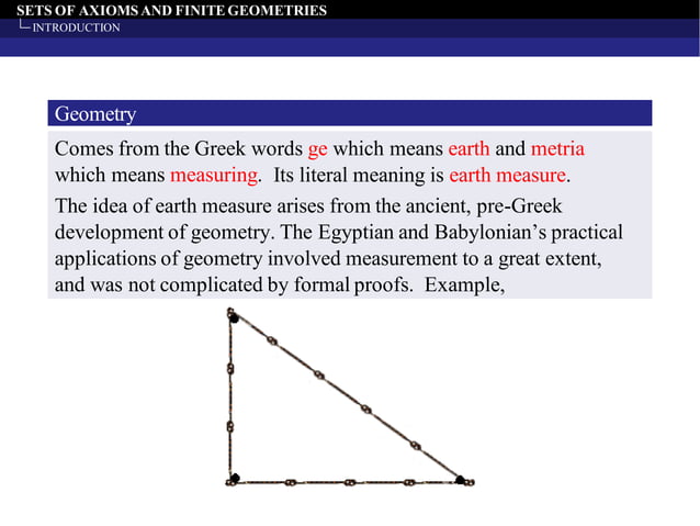 Sets of Axioms and Finite Geometries | PDF | Geography | Science