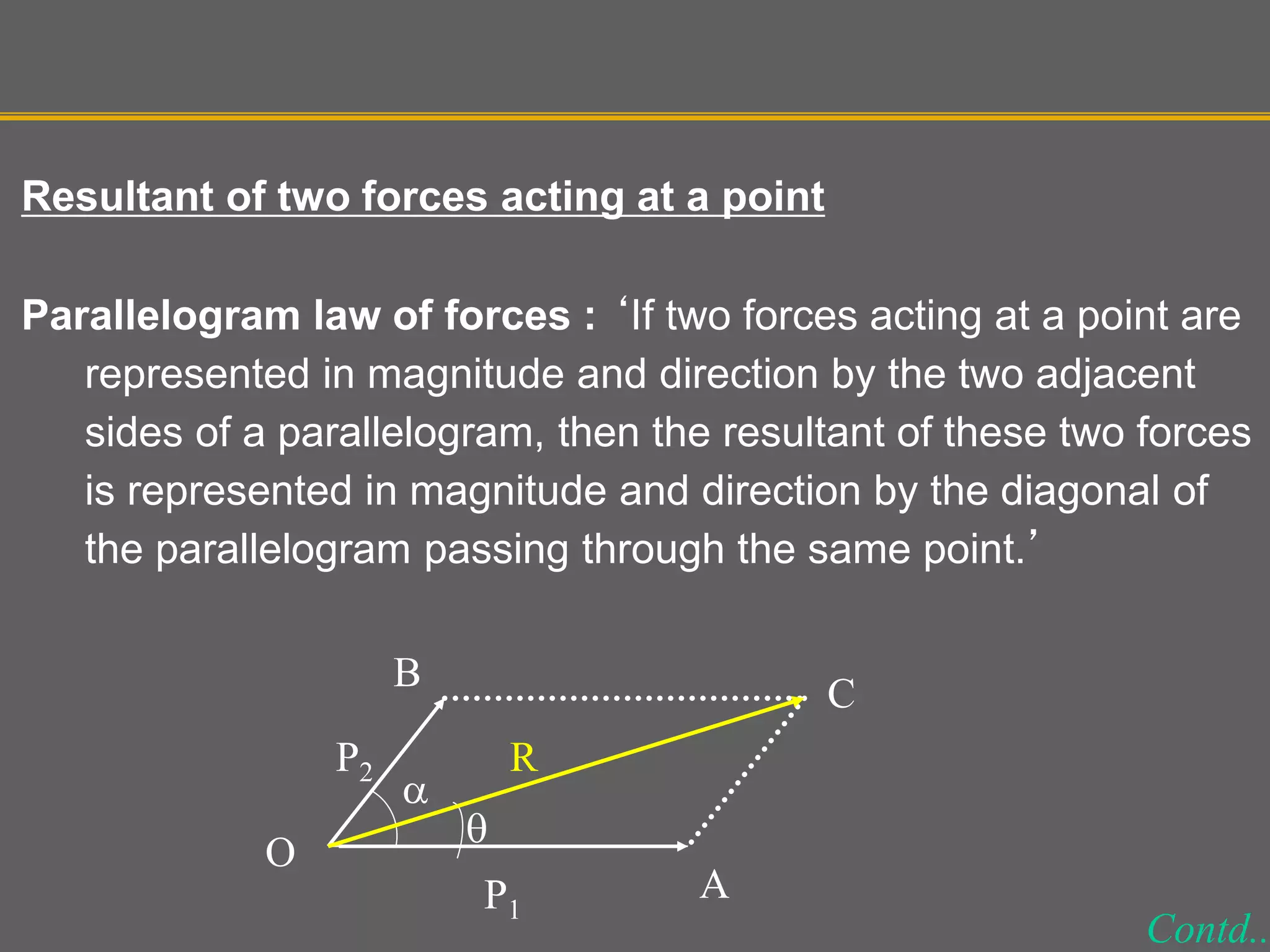 Resultant of forces | PPT