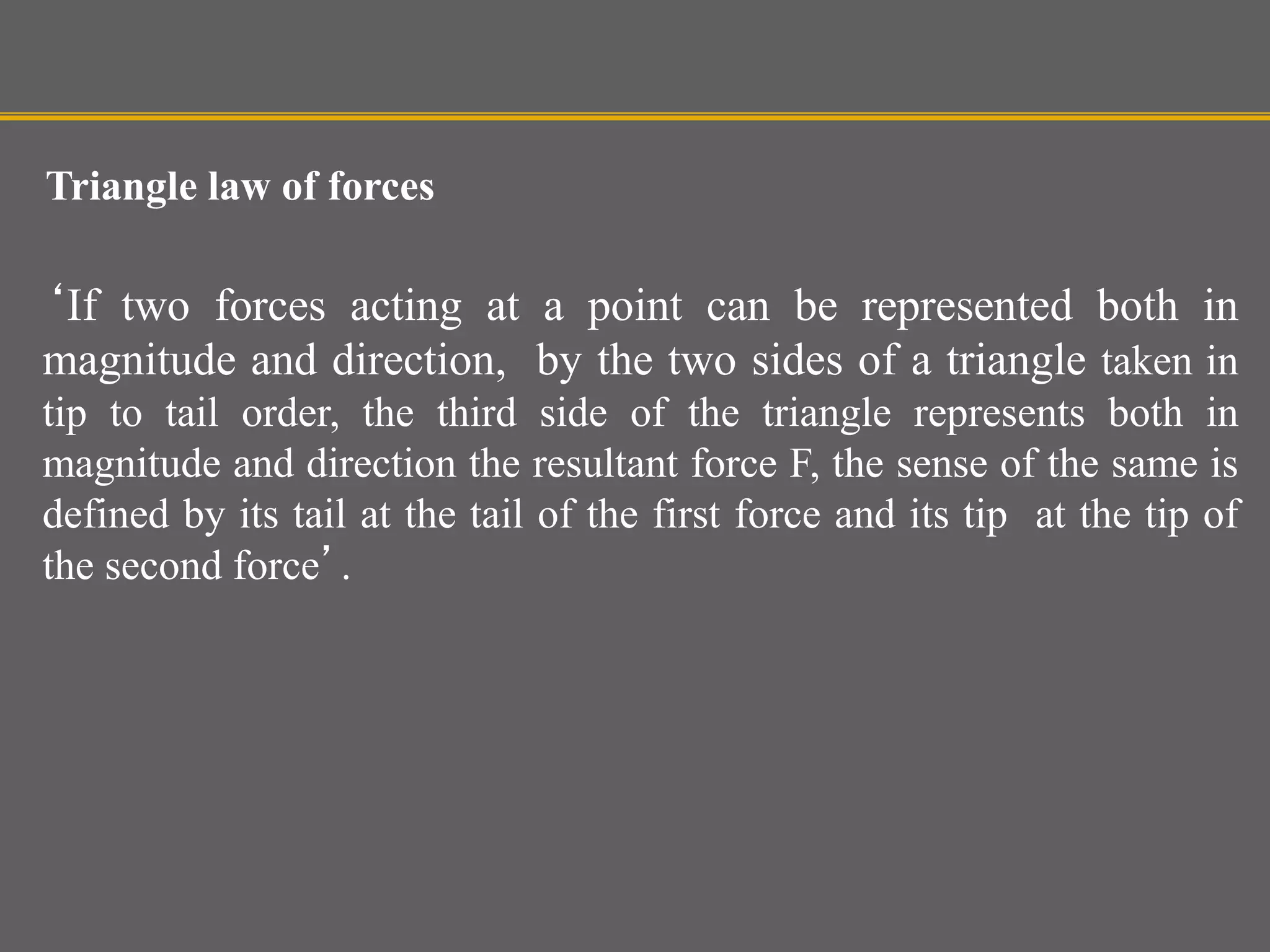 Resultant of forces | PPT