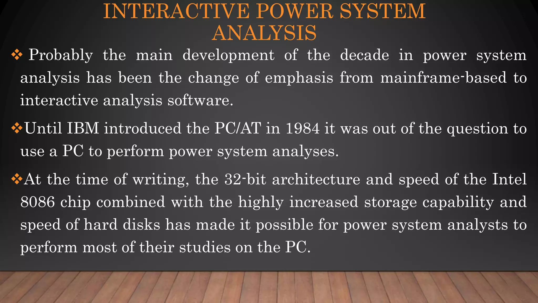Computer Application In Power System Chapter One Introduction Pptx Computer Software And