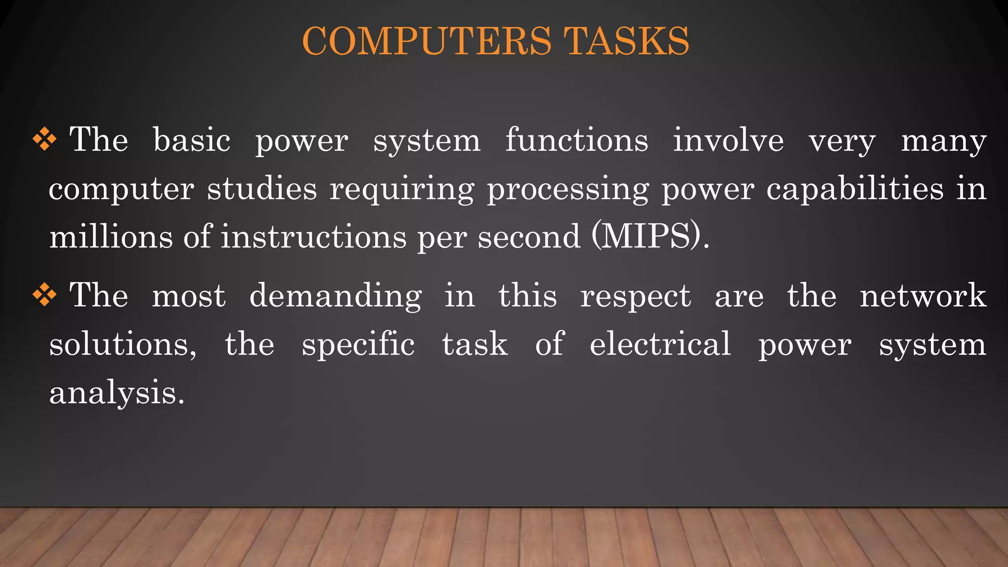 Computer Application In Power System Chapter One Introduction Pptx Computer Software And