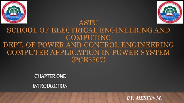 Computer Application in Power system chapter one - introduction | PPTX ...