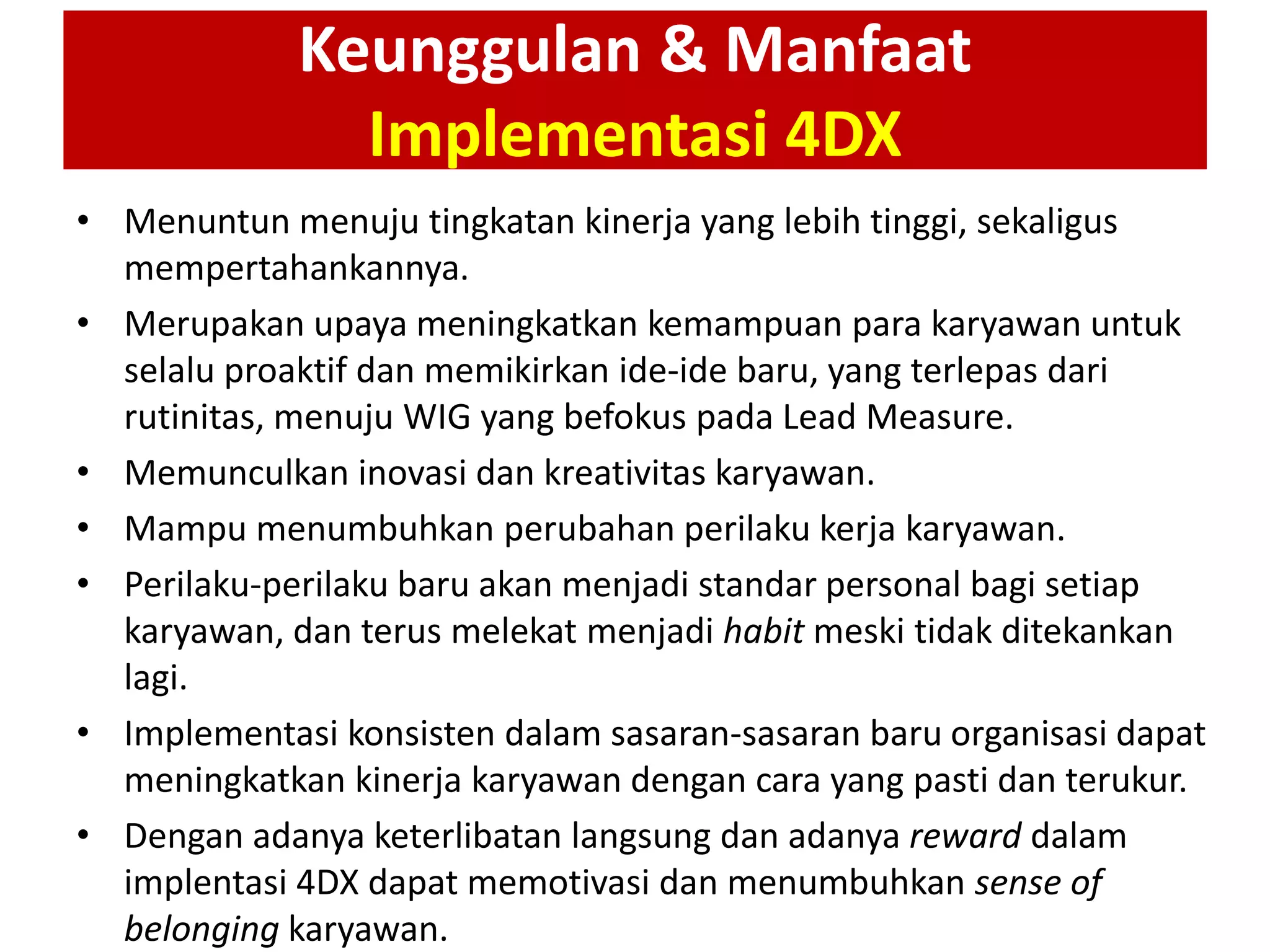 Gambaran Umum 4DX _Mencapai Wildly Important Goals (WIG) | PPTX
