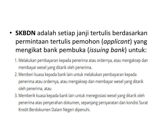 SKBDN (Surat Kredit Berdokumen Dalam Negeri) | PPTX
