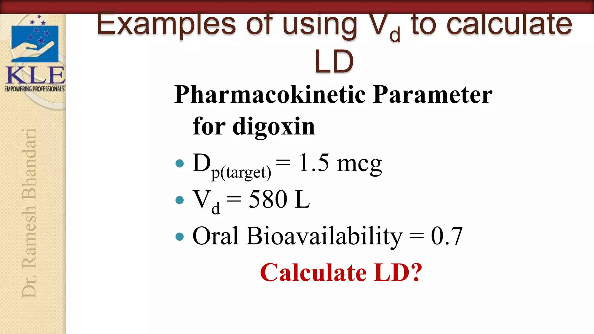 1. Introduction to clinical pharmacokinetics | PPTX