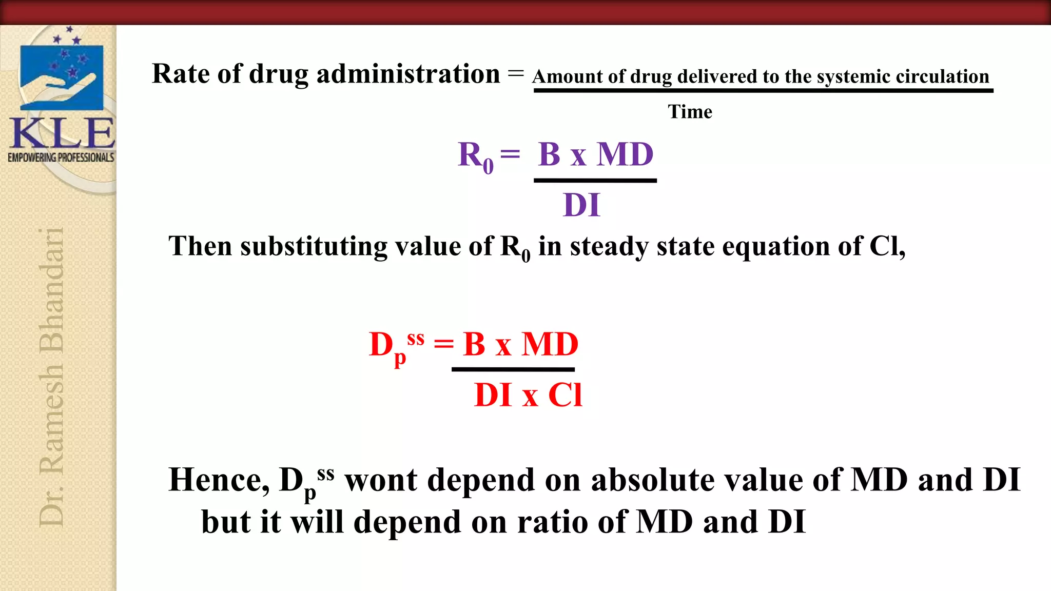 1. Introduction to clinical pharmacokinetics | PPTX