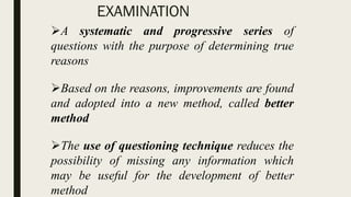 1.1 Work study and method study -Industrial Engineering Basics | PDF