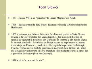 1.ioan slavici-bibliografie | PPT