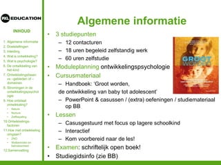 PPT inleiding ontwikkelingspsychologie | PPTX