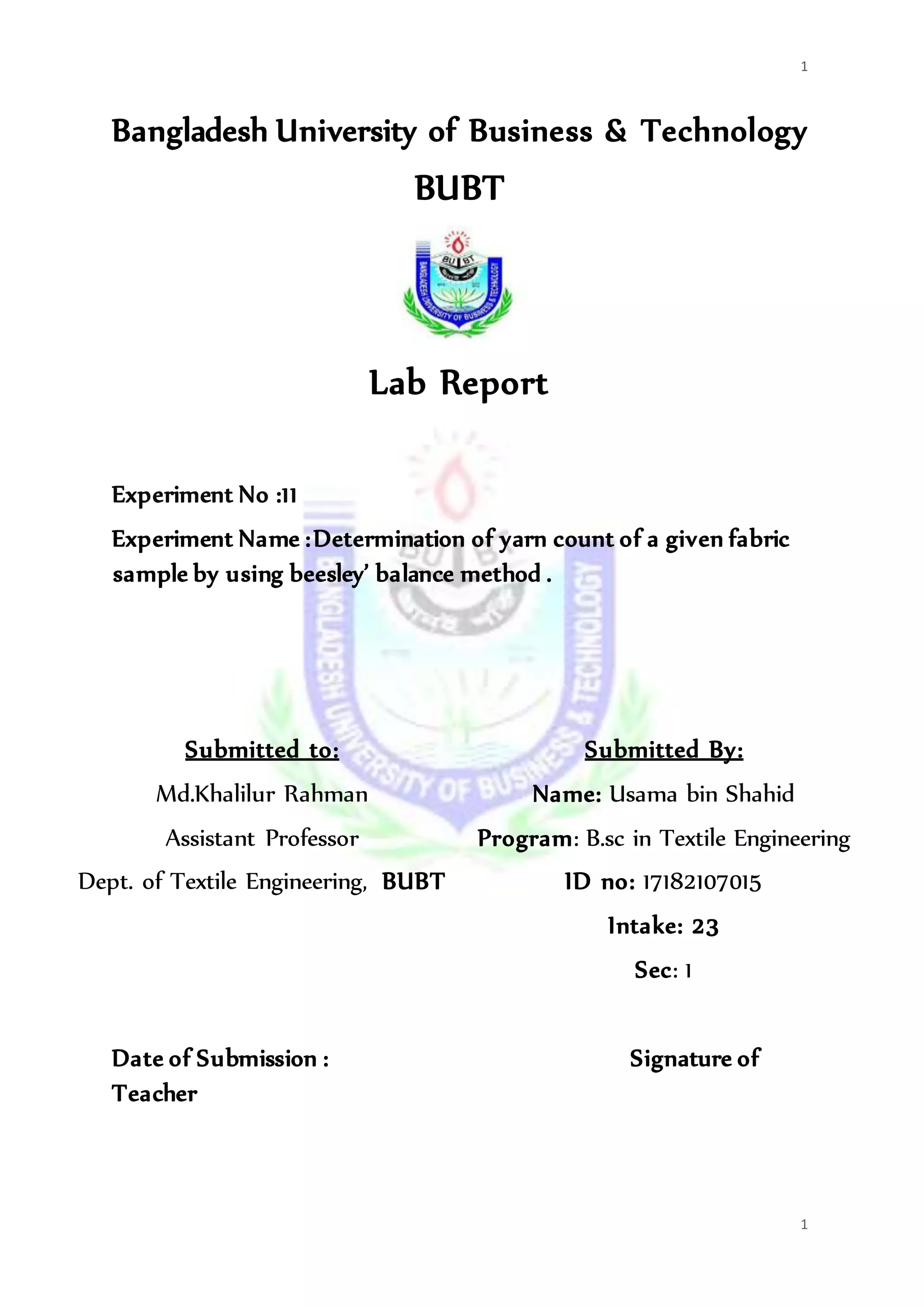 Beesley' balance method | DOC