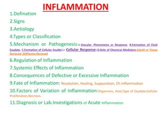 1.Acute Inflammation | PPTX | Blood Disorders | Diseases and Conditions
