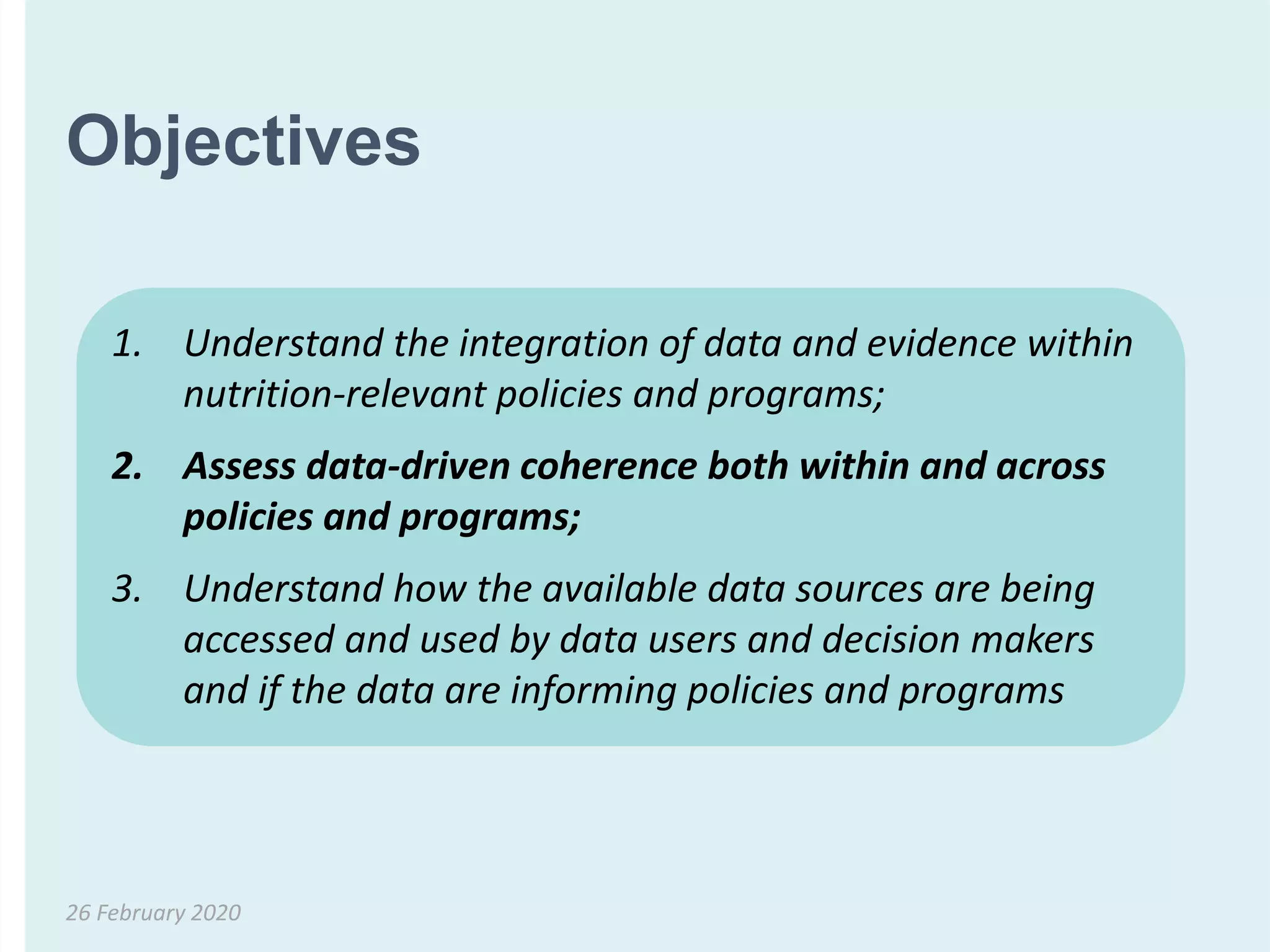 Session 4: Data Integration Assessment | PPTX | Agriculture | Industries
