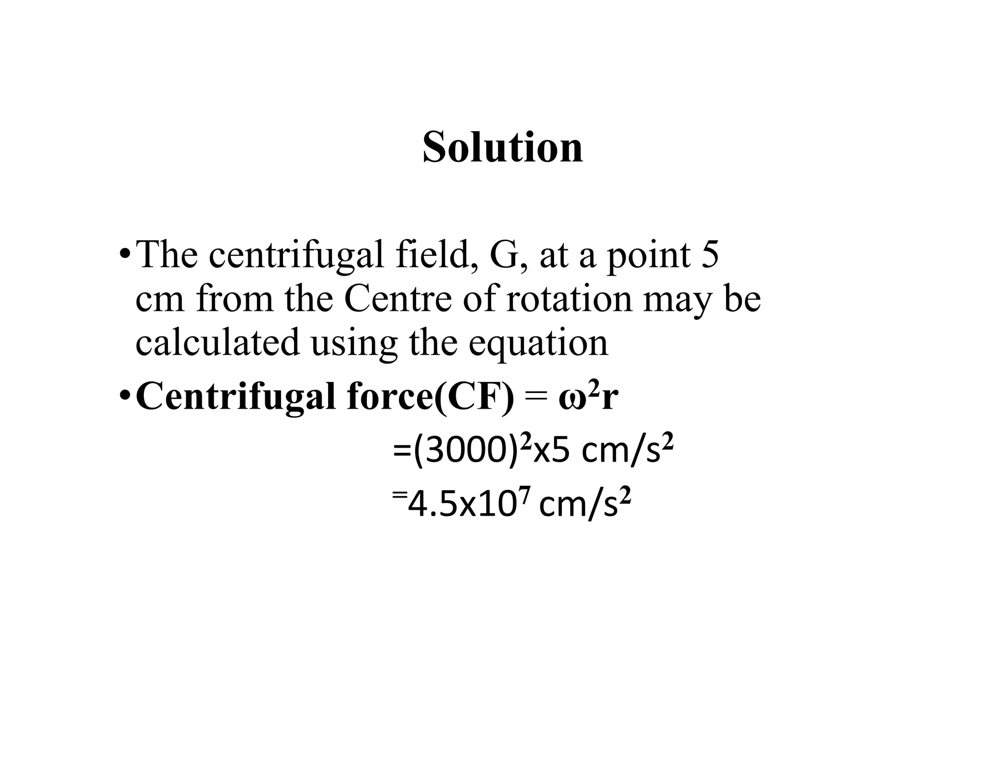 BioMedical Instrumentation-II What is centrifugation? Basic principle ...