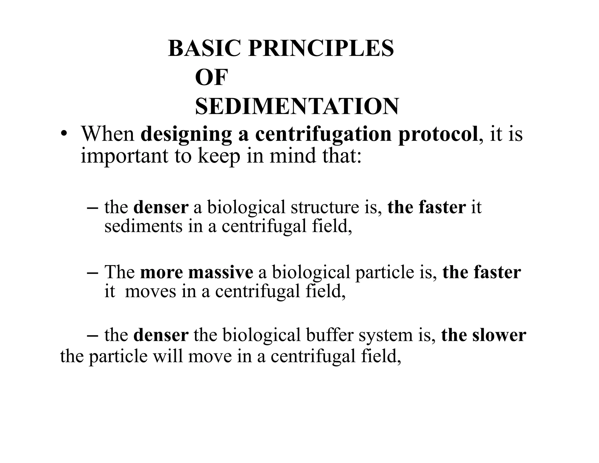 BioMedical Instrumentation-II What is centrifugation? Basic principle ...