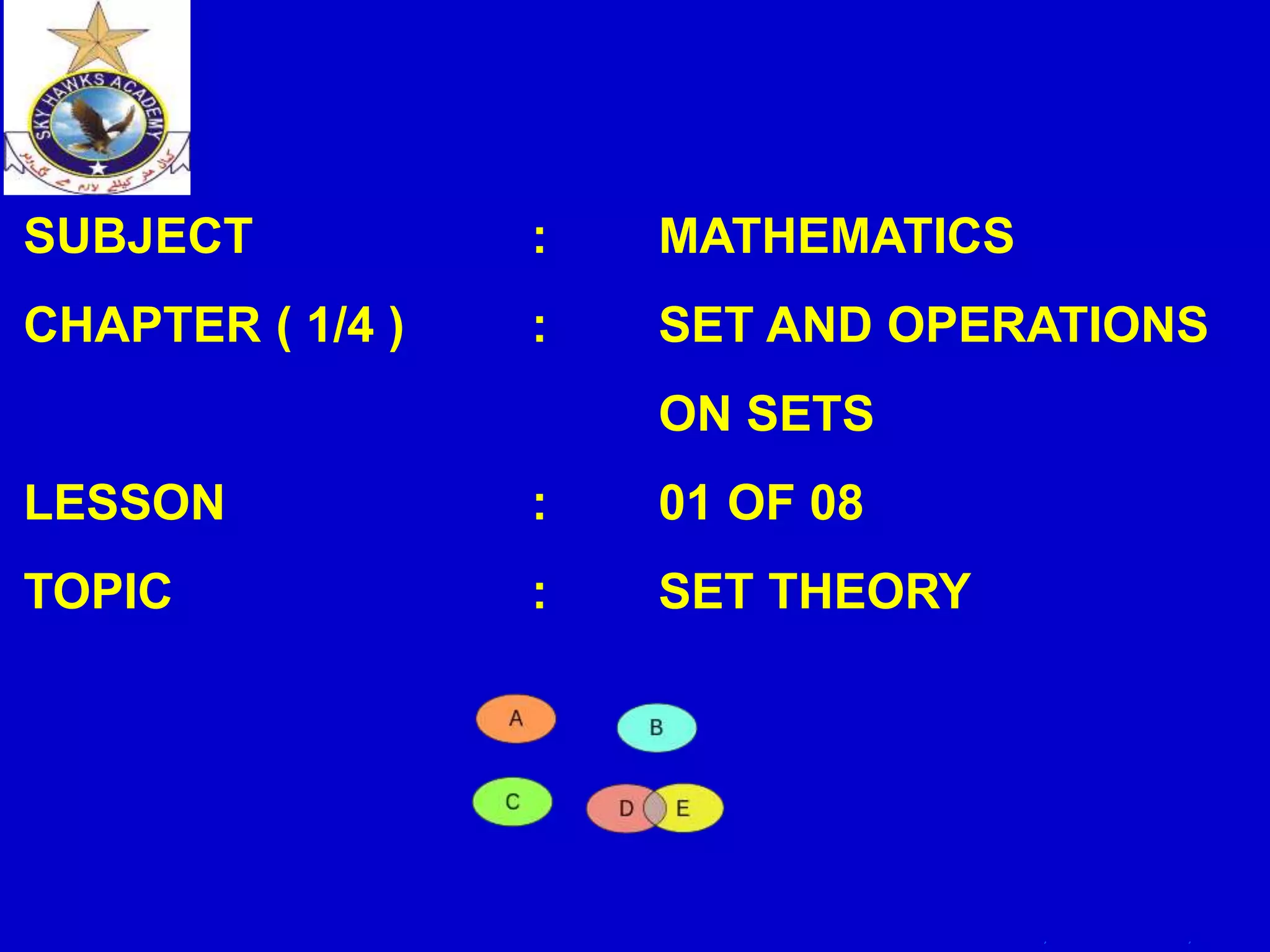 SET THEORY | PPT