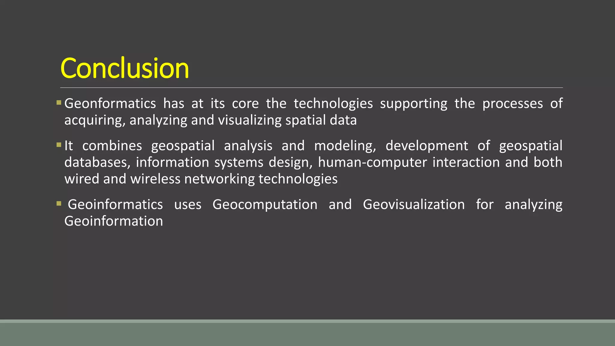 Introduction to Geoinformatics | PPTX