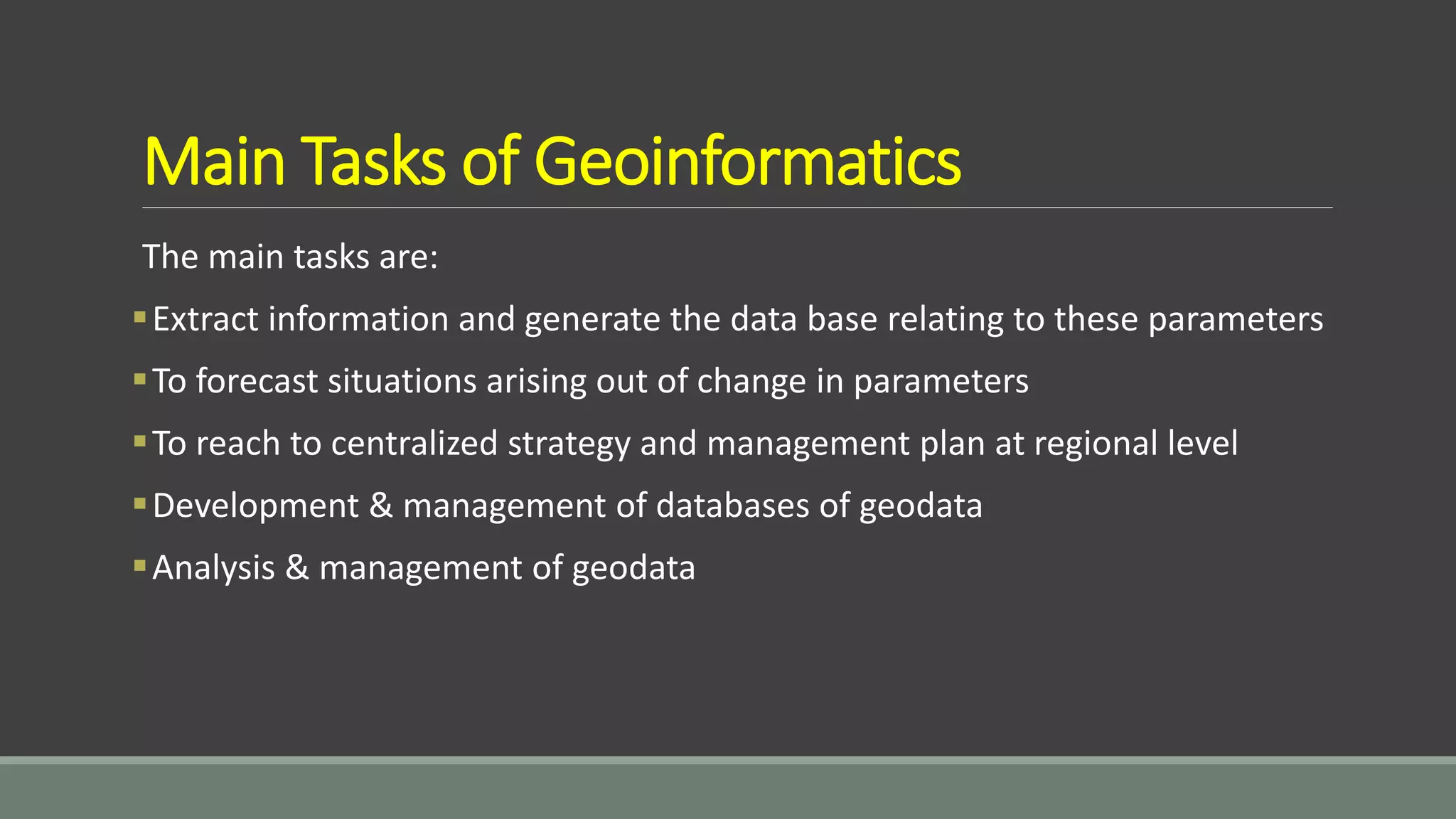 Introduction to Geoinformatics | PPTX