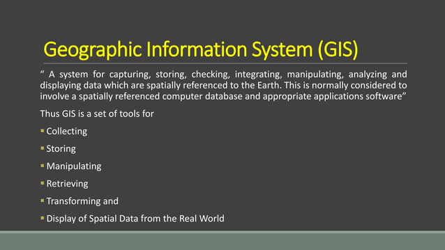 Introduction to Geoinformatics | PPTX | Geography | Science