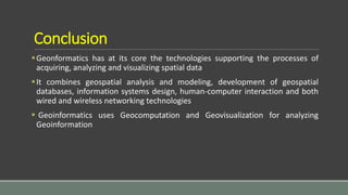 Introduction to Geoinformatics | PPTX | Geography | Science