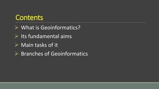 Introduction to Geoinformatics | PPTX | Geography | Science
