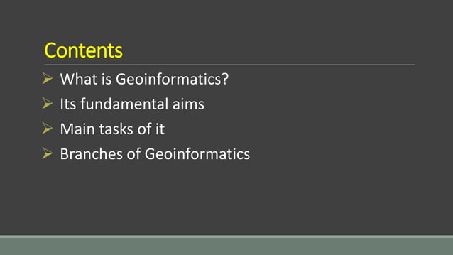 Introduction to Geoinformatics | PPTX | Geography | Science
