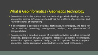 Introduction to Geoinformatics | PPTX | Geography | Science