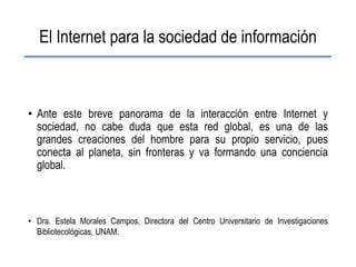 La sociedad e internet | PPTX