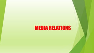 media relations | PPT