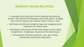 media relations | PPT