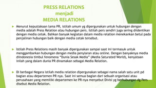 media relations | PPTX