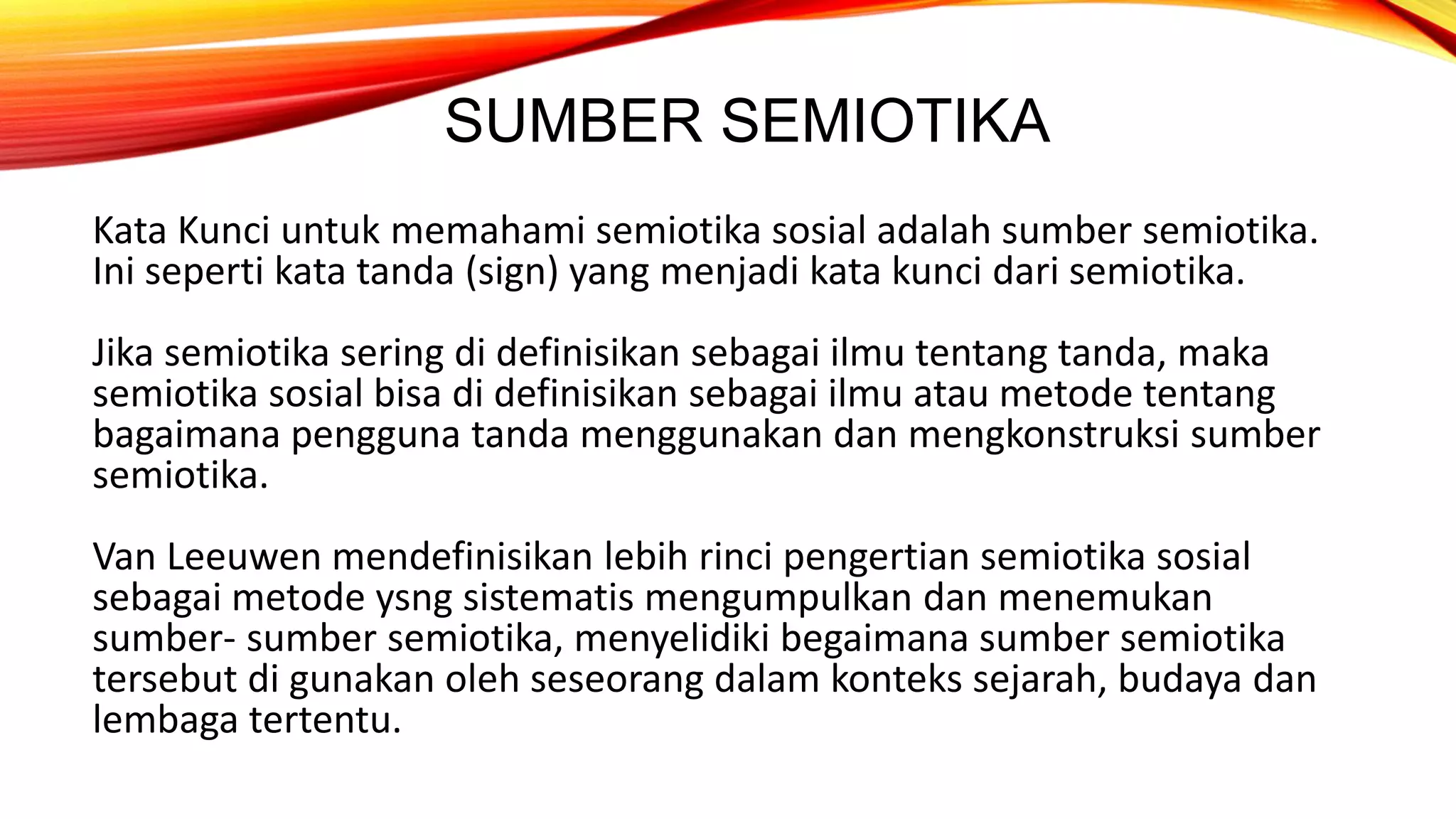 semiotika sosial | PPTX