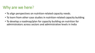 Purnima Menon - Strategic capacity building in nutrition for district ...
