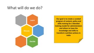 Purnima Menon - Strategic capacity building in nutrition for district ...