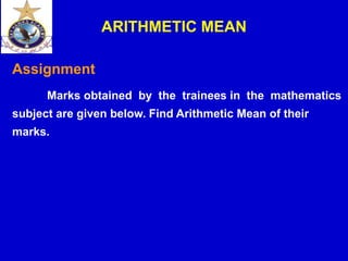 ARITHMETIC MEAN | PPT