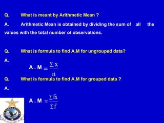 ARITHMETIC MEAN | PPT