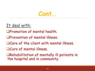 Principles & Standards of MHN | PPTX