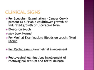 carcinoma cervix | PPTX