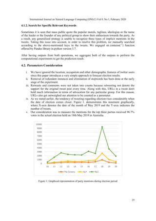 PREDICTING ELECTION OUTCOME FROM SOCIAL MEDIA DATA | PDF