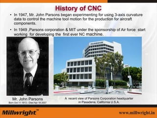 Fundamental of CNC machining - Introduction about CNC | PPTX