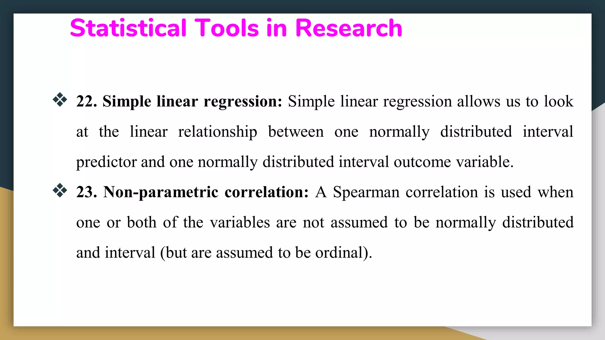 STATISTICAL TOOLS IN RESEARCH | PDF