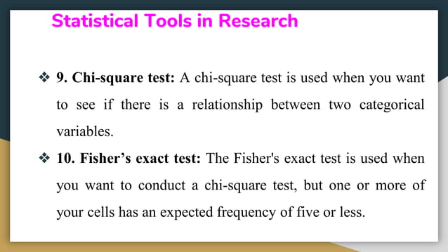 Statistical Tools In Research Pdf