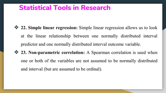 STATISTICAL TOOLS IN RESEARCH | PDF