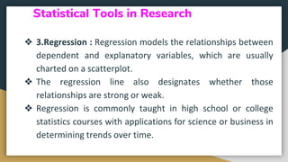 STATISTICAL TOOLS IN RESEARCH | PDF